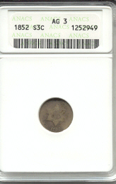 1852 ANACS Genuine - Scarsdale Coin