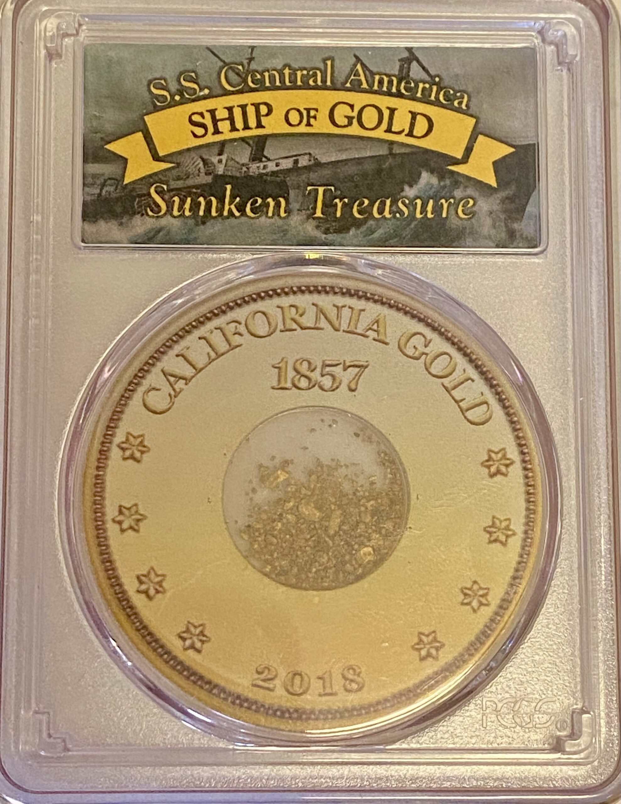 SS Central America 1857 Pinch Gold PCGS - Scarsdale Coin