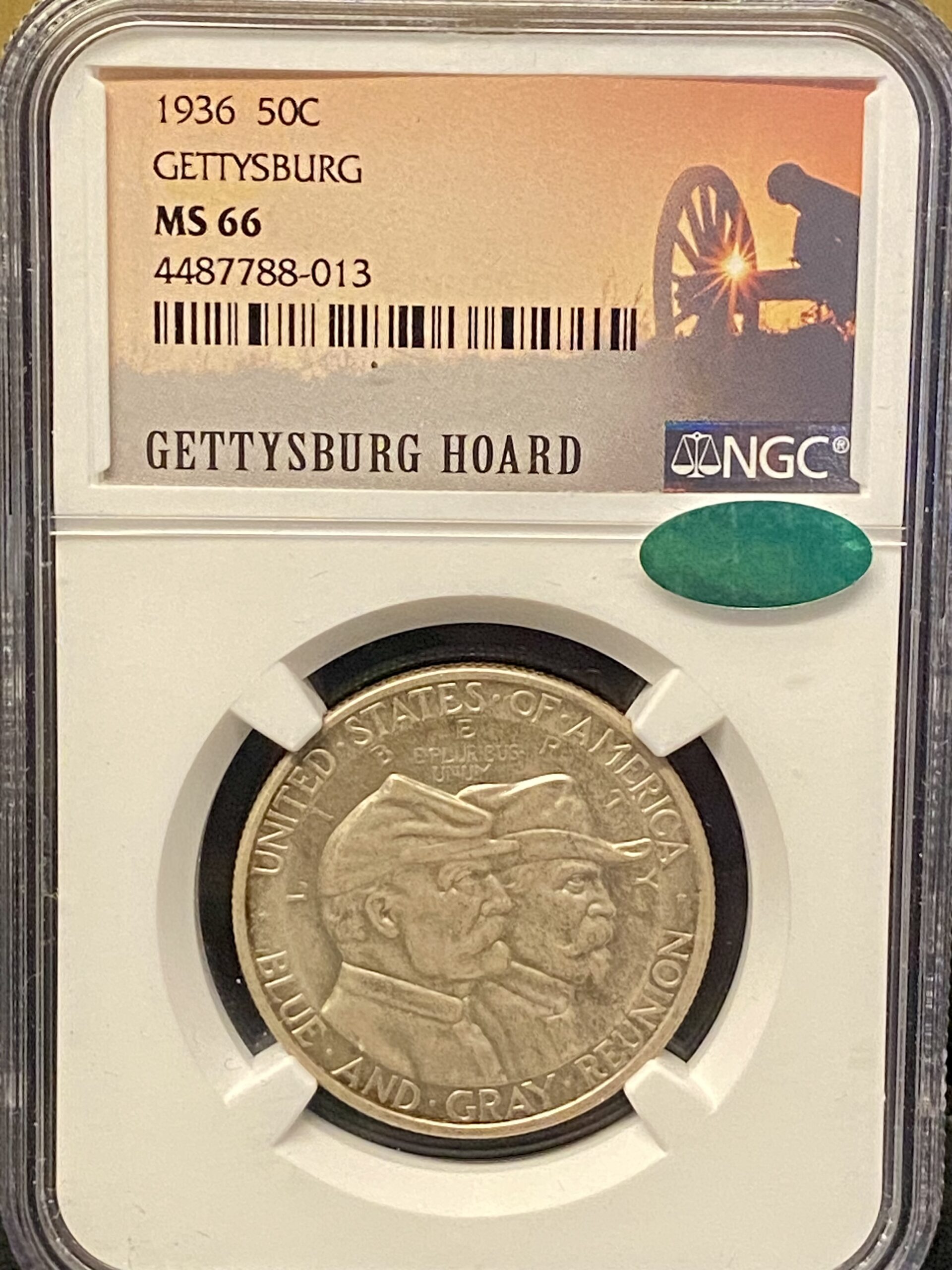 Gettysburg 1936 NGC MS66 "Gettysburg Hoard" - Scarsdale Coin