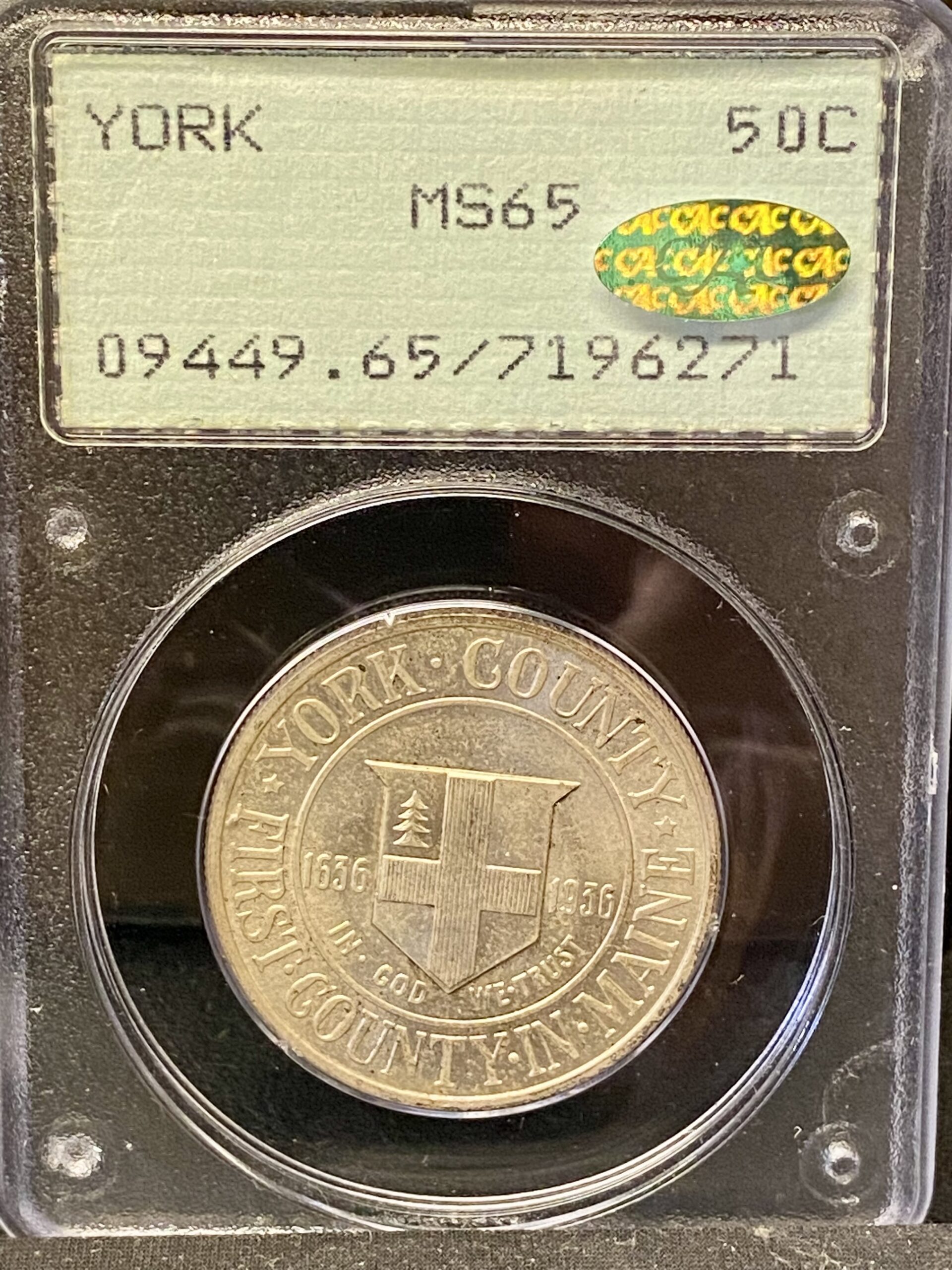 York 1936 PCGS Rattler MS65 CAC - Scarsdale Coin