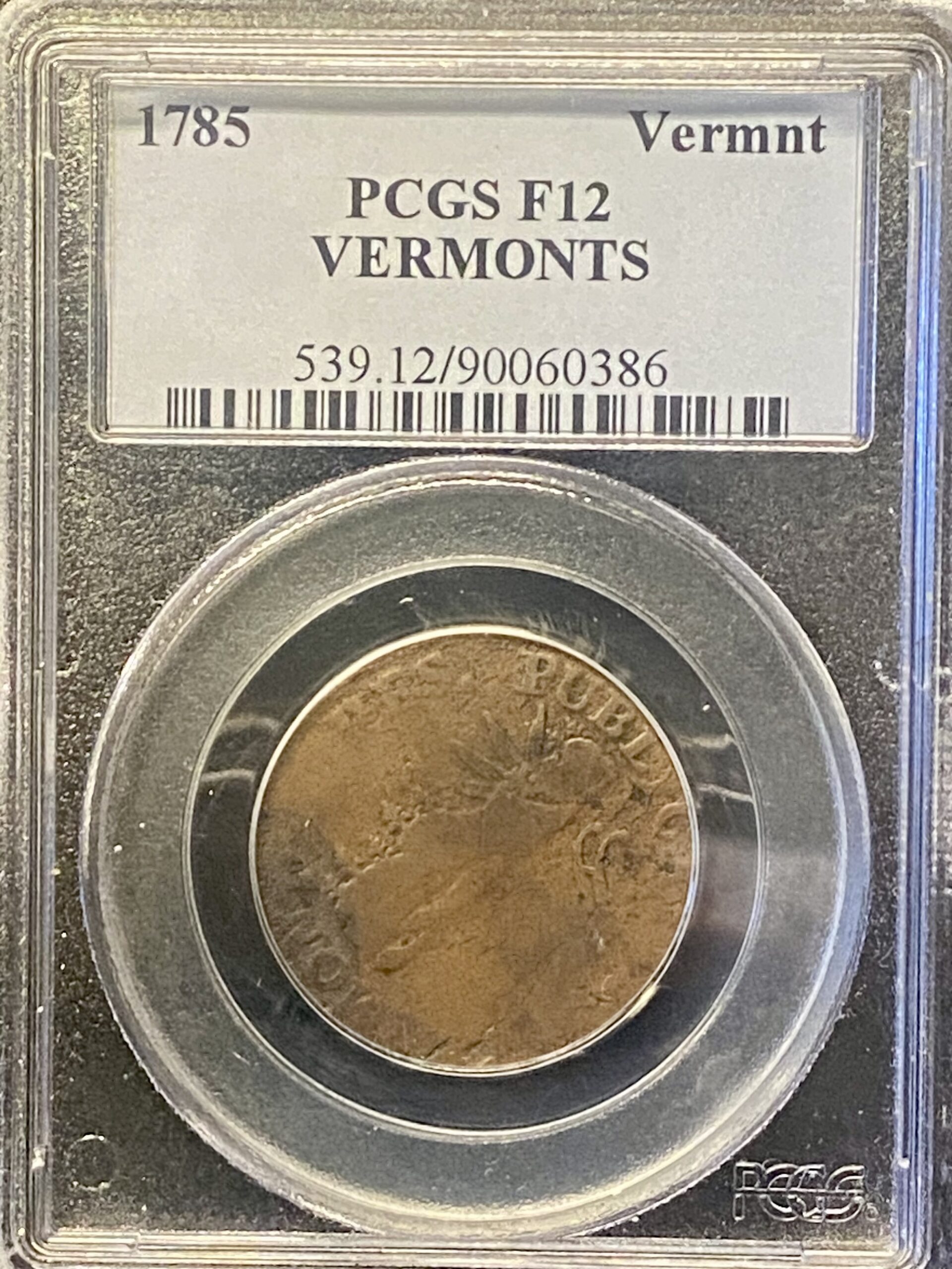 1785 PCGS F12 Vermonts - Scarsdale Coin